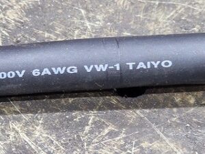 電線屑 銅線 太陽ケーブルテック E67647 T AWM 1283 105℃ 600V 6AWG VW-1 TAIYO AWM IA／B 105℃ 600V FT1 TAIYO 07V-K ...